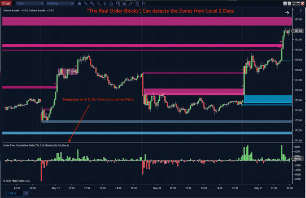 Volume Levels with Real Order Blocks – ScalperIntel
